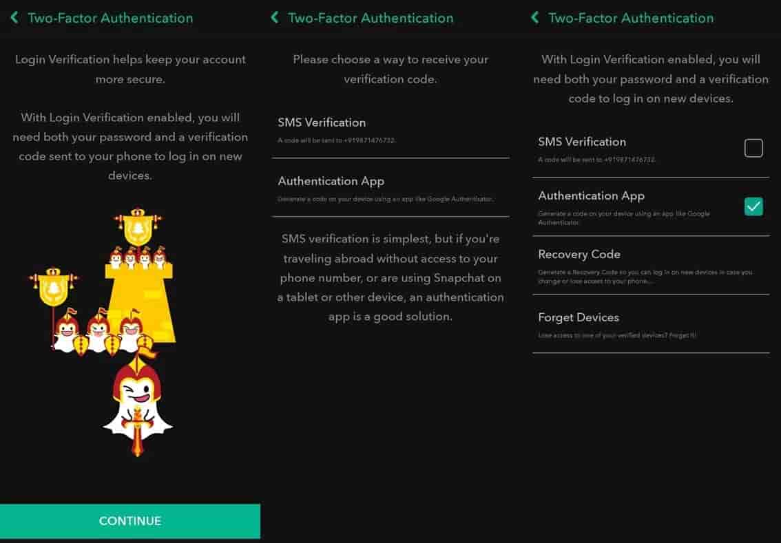 How to Enable Two Factor Authentication on Snapchat - Techlustt
